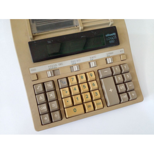 Calculadora Mesa Bivolt Original Olivetti Logos 682 12 Digitos ...